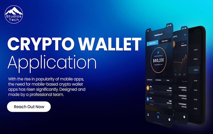 Design and develop a custom crypto wallet app by Studiostech | Fiverr
