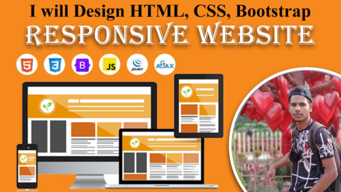 Expert In Web Design Using Html Css Bootstrap Js And Php By Mohammad533 Fiverr