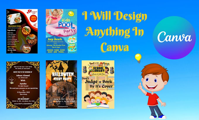 Create unique designs in canva by Farshatalha1205 | Fiverr