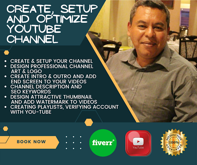 Create, setup and optimize you tube channel for you by Romel76 | Fiverr
