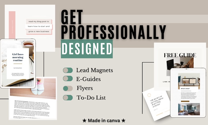 Design modern and compelling lead magnet, pdf guide in canva by Ayeshaa ...