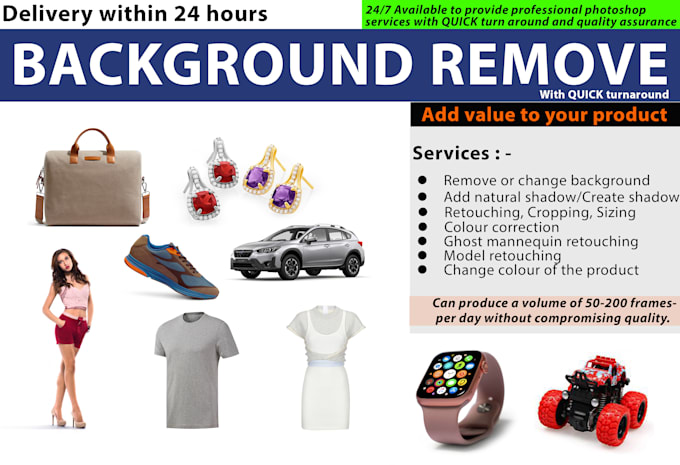 Remove background of your product with quick turnaround by Kapil_ayare ...