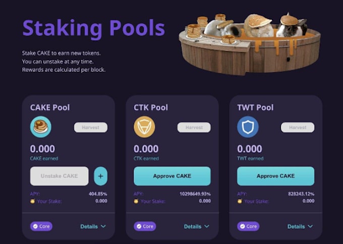 Fork pancake swap, baked beans, sushi swap, uniswap v3, titano, tomb ...