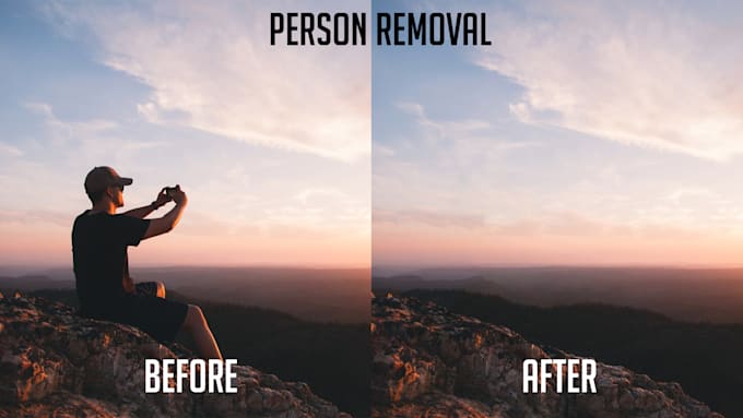 Remove people, backgrounds or objects using photoshop by Orekzi | Fiverr