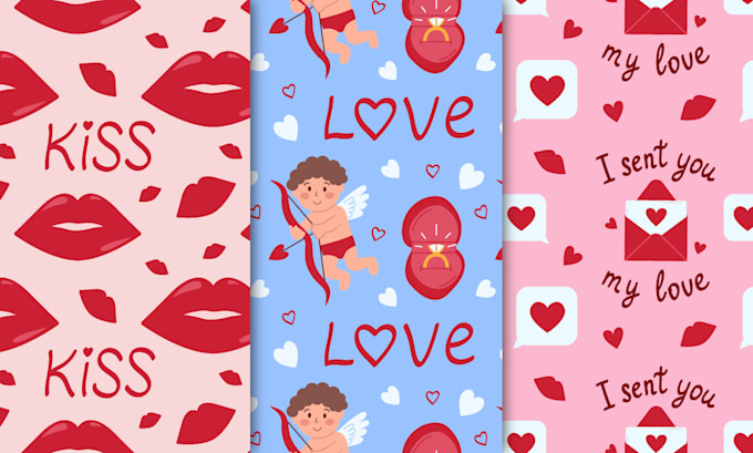 Create cute vector seamless pattern by Alinapicture | Fiverr