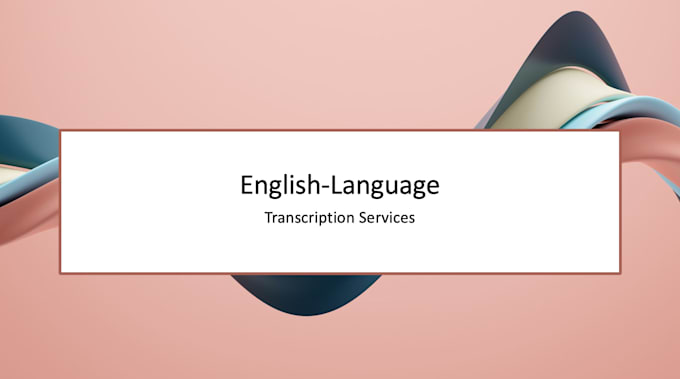 Accurately transcribe any english language av file by Cthompson2188 | Fiverr