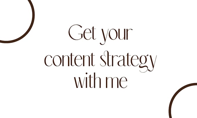 Create your content strategy by Imlaurenguillen | Fiverr
