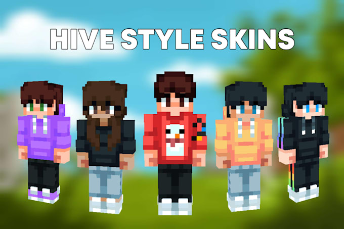 Create a hive style minecraft skin by Outbread | Fiverr