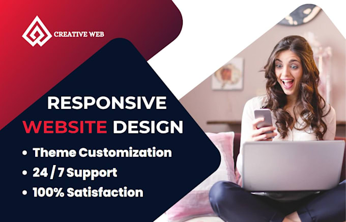 Develop a responsive wordpress website design for you by Creative_web786 | Fiverr