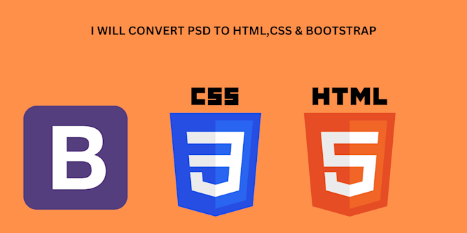Convert psd design to html, css, and bootstrap by Hariskhan478 | Fiverr