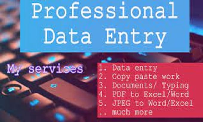Data entry and copy paste writing for your convenience by Abhi7rathore | Fiverr