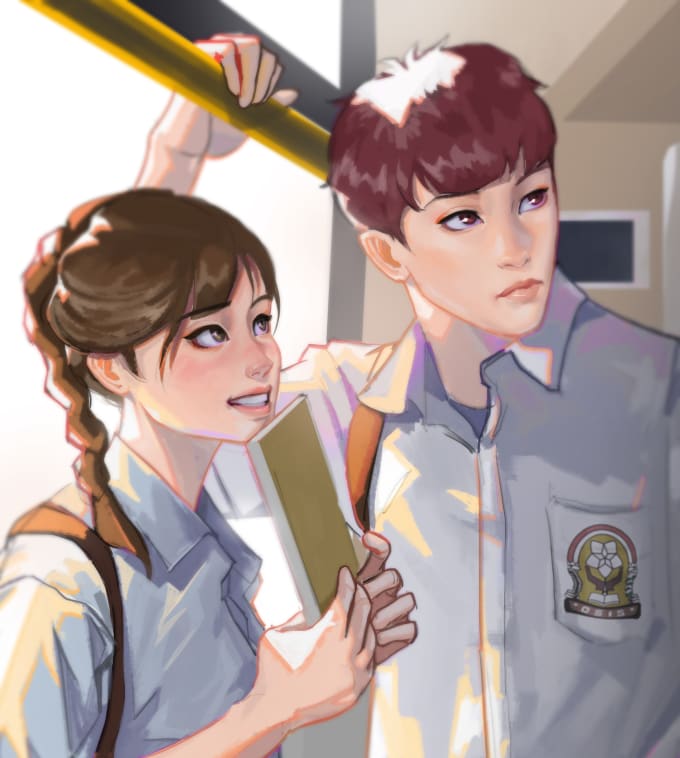 Draw Webtoon Anime Manhwa Style For You By Miftahdraws74 Fiverr