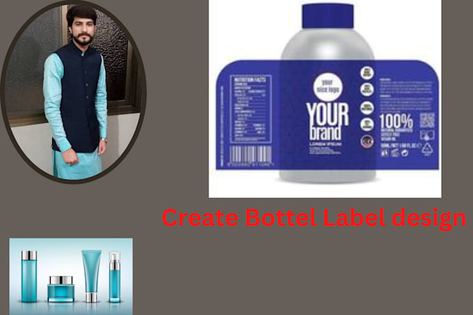 Do label design, cosmetic label and bottel label design by Talhaamin522 ...