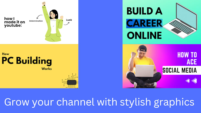 Design modern thumbnails for youtube by Voxelgraphic | Fiverr