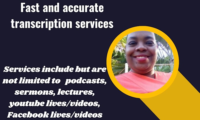 Transcribe your video and audio files by Annmariepyne | Fiverr Transcribe your video and audio files by Annmariepyne | Fiverr
