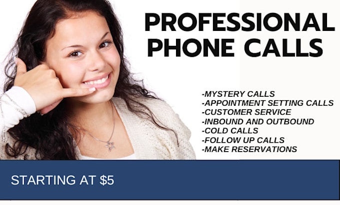 Do professional phone calls for you by Felissajohnson | Fiverr