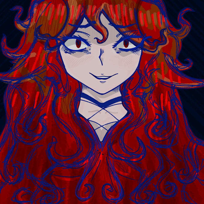 Draw some horror art for you nsfw, sfw, blood, anime by Adaterasu | Fiverr