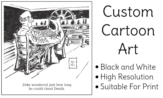 Draw a custom cartoon panel by Artbypell | Fiverr