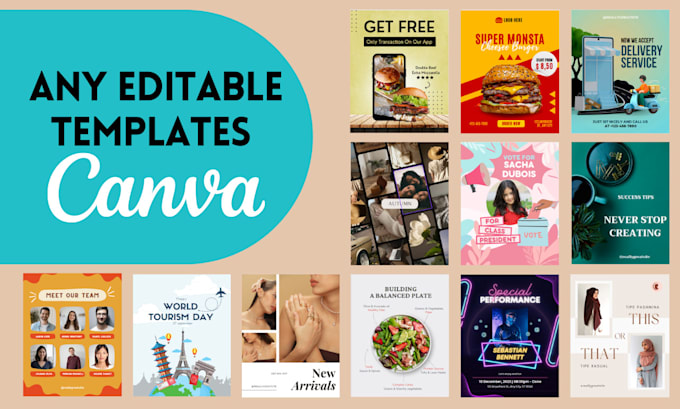 Make canva templates for any social media and business by Asmrayat | Fiverr