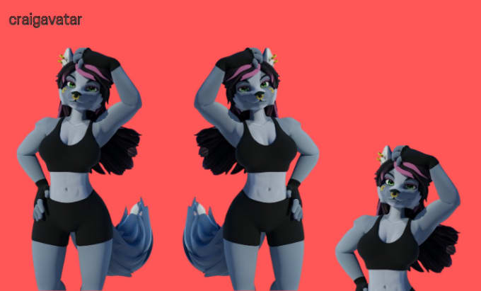 Model Distinct Furry Avatarvrchat Avatarfursona Vtubernsfw By Craigeavatar Fiverr