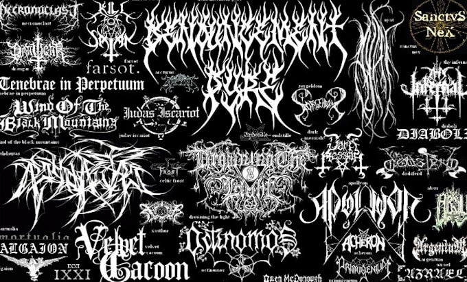 Design your black, slamming, brutal, death metal band logo by Farceur | Fiverr
