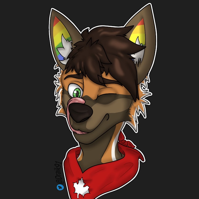 Draw your fursona icon by Draik9thefurry | Fiverr