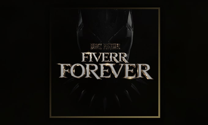 Create black panther wakanda forever inspired logo by Sciguy2 | Fiverr