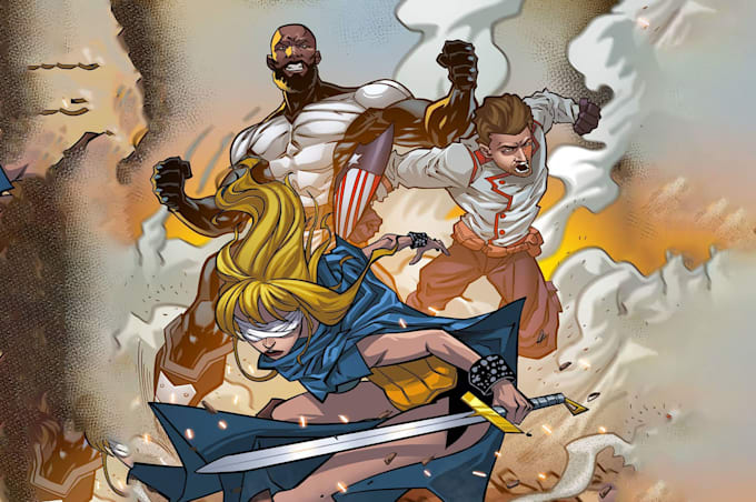 Create high level comic page webcomic webtoon panel for you in high ...