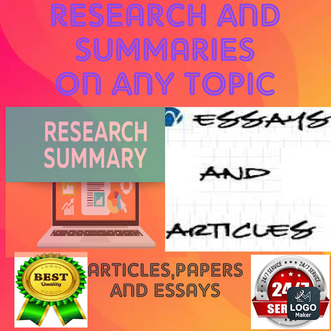 Help on research and summary writing on any topic by Analyst_davie | Fiverr