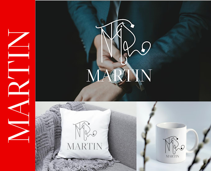 Design modern minimalist line art logo for your brand by ...