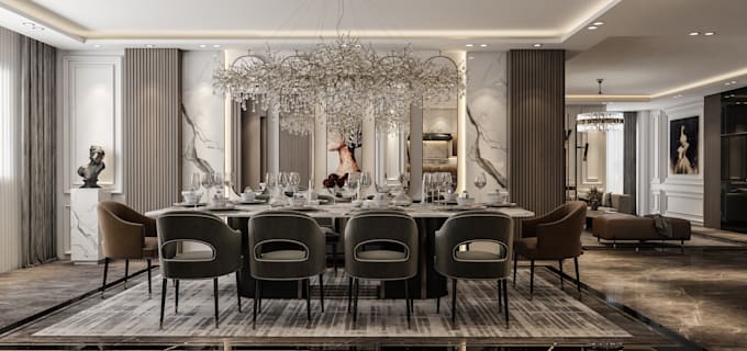 Visualize high detailed interior design for your space by Olakhater ...