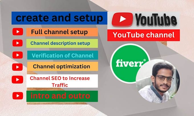 Create and setup youtube channel, intro outro and optimize by Robin3521 | Fiverr