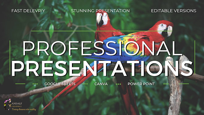 Do design powerpoint, canva and google slides presentations by Gandalfgraphics | Fiverr