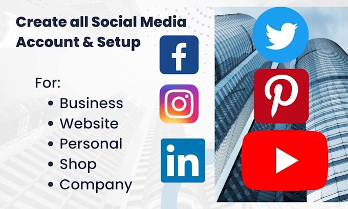 Perfect to create social media account and set up business profile by ...