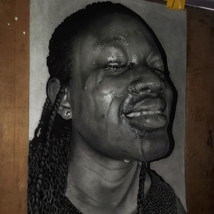 how to draw hyperrealism portrait