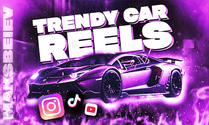 Create a trendy car video edits for reels or tiktok by Maksbeiev | Fiverr