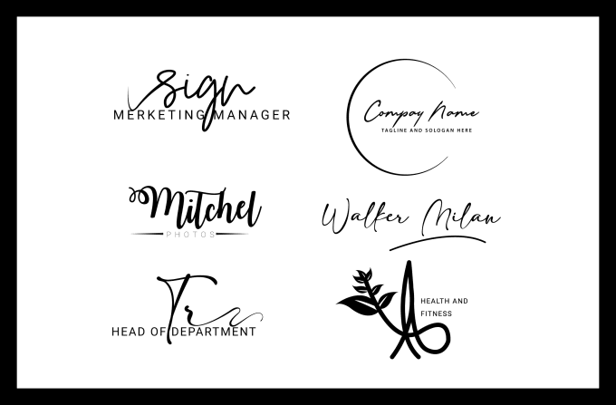 Design custom signature logo for your business or personal branding by Kutubuddin21 | Fiverr