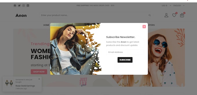 Front End Web Development In React Javascript Tailwind Css By Mohamedmohi459 Fiverr