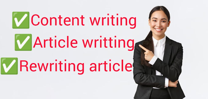 Write seo content writing or article rewriting by Aleenacheema414 | Fiverr