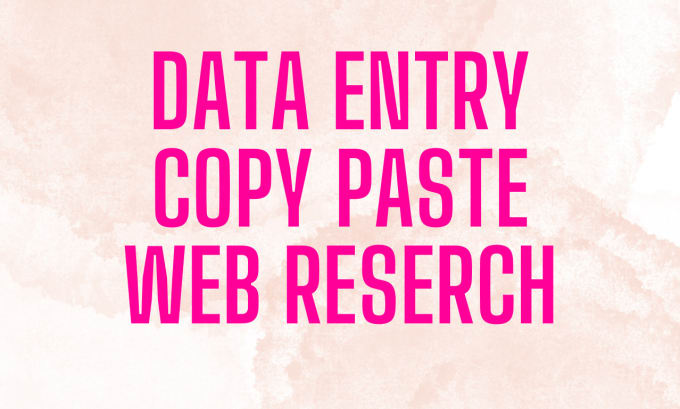 Data entry copy paste work by Srimalii | Fiverr Data entry copy paste work by Srimalii | Fiverr