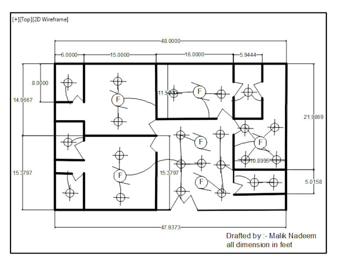 Design floor electrical lighting layout plan by Nadeem_malik_pk | Fiverr