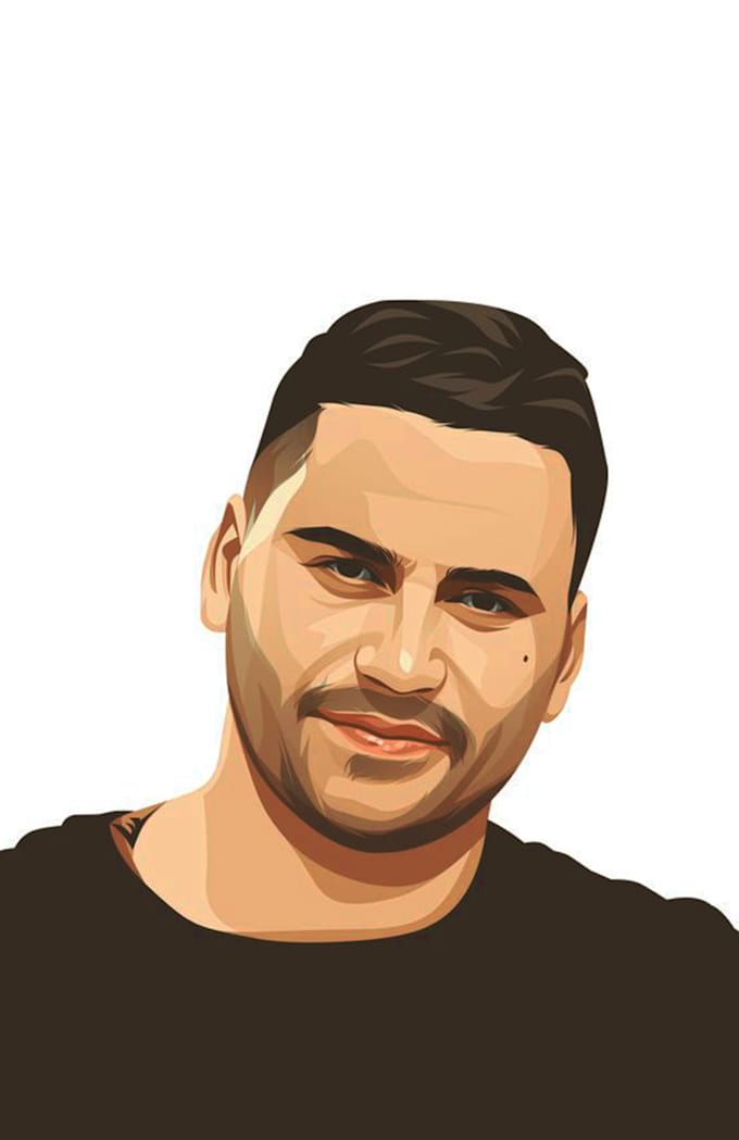 Build cartoon vector portrait from your photo by Kesiahkriel | Fiverr