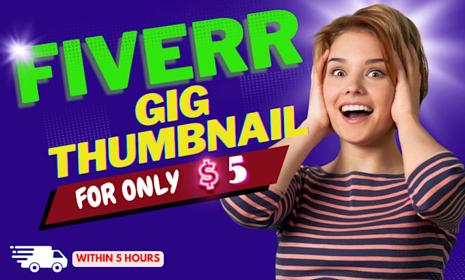 Design a catchy fiverr gig thumbnail, image, cover picture design that ...