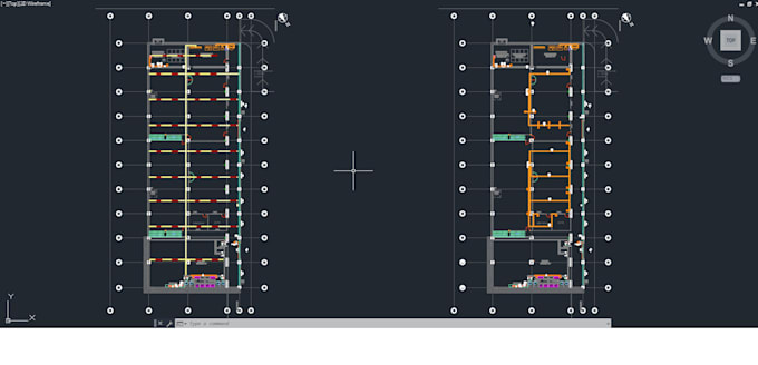 Draw electrical design drawing floor plan on autocad 3d by ...