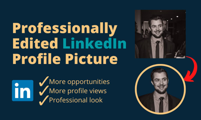 Professionally edit your linkedin profile picture by Danfromdelega | Fiverr