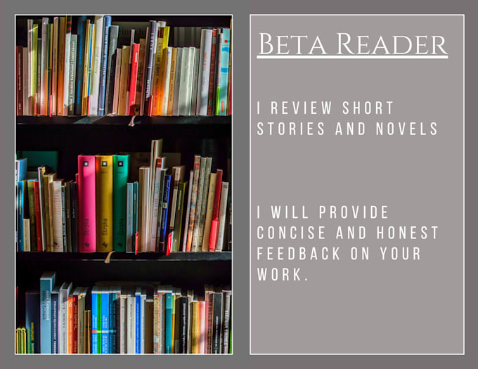 Beta read your work and provide feedback by Reneeouellet | Fiverr