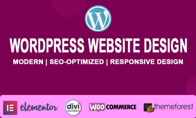 Design and create modern responsive wordpress website by Haldershishir | Fiverr