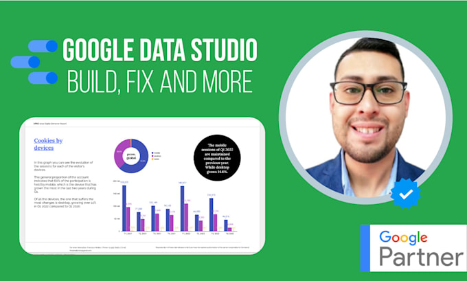 Create, optimize or fix google data studio or looker studio dashboard ... Create, optimize or fix google data studio or looker studio dashboard ...