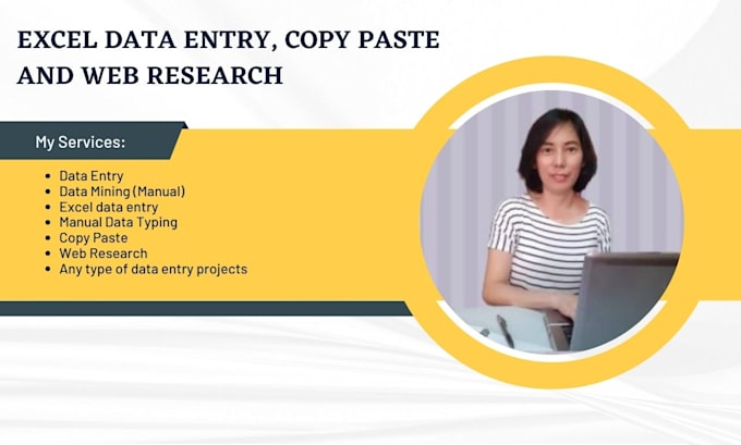 Do excel data entry, typing, copy paste and web research by Hrgenova ...