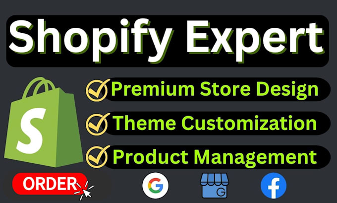 Build, setup and optimize your shopify store with premium themes by Kaptan_marketer | Fiverr